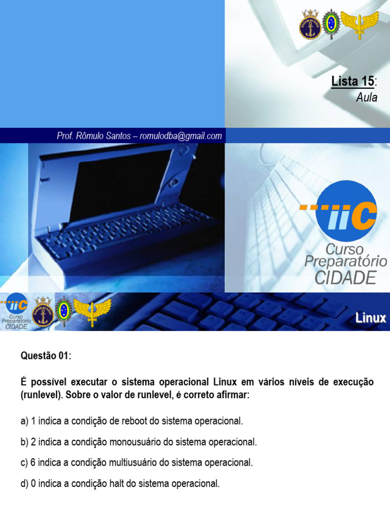 Lista 15 - Aula | PDF