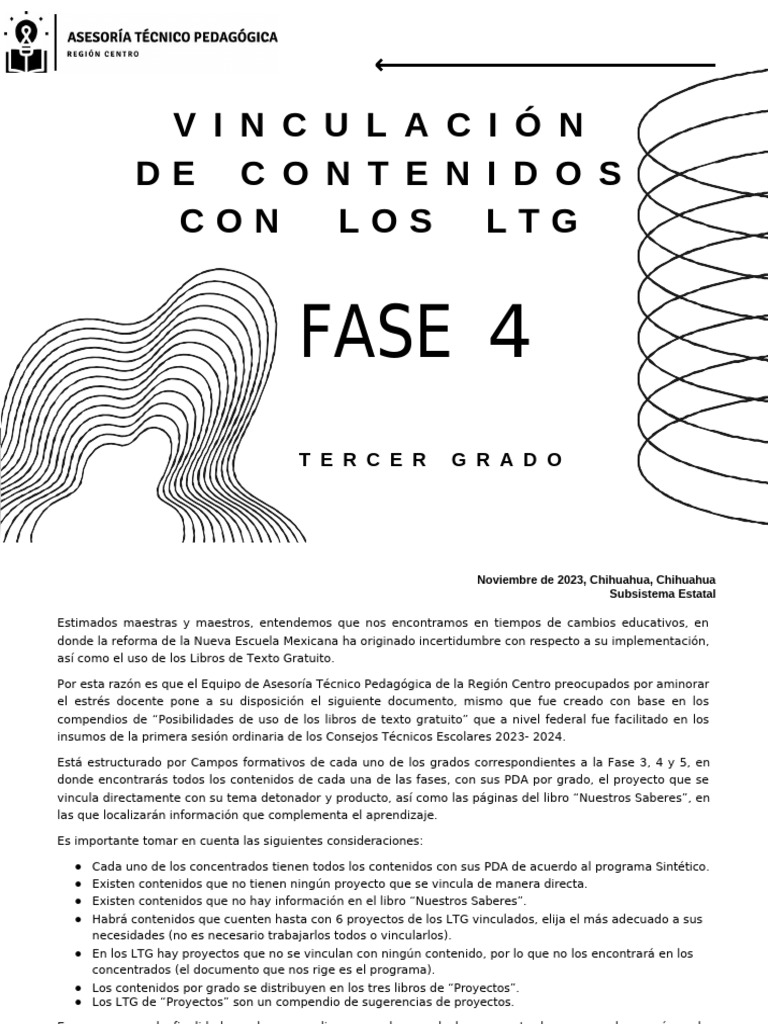 ??3° Vinculación Contenidos Con Los LTG | PDF | Poesía | Narración