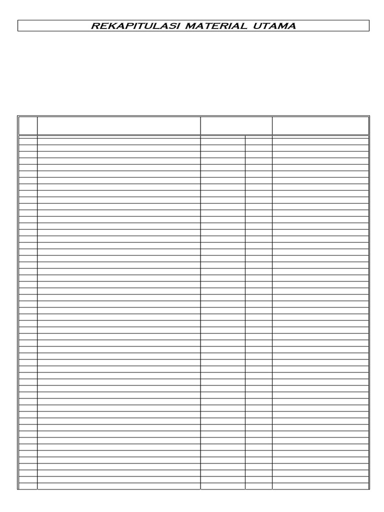 Rekap Material | PDF