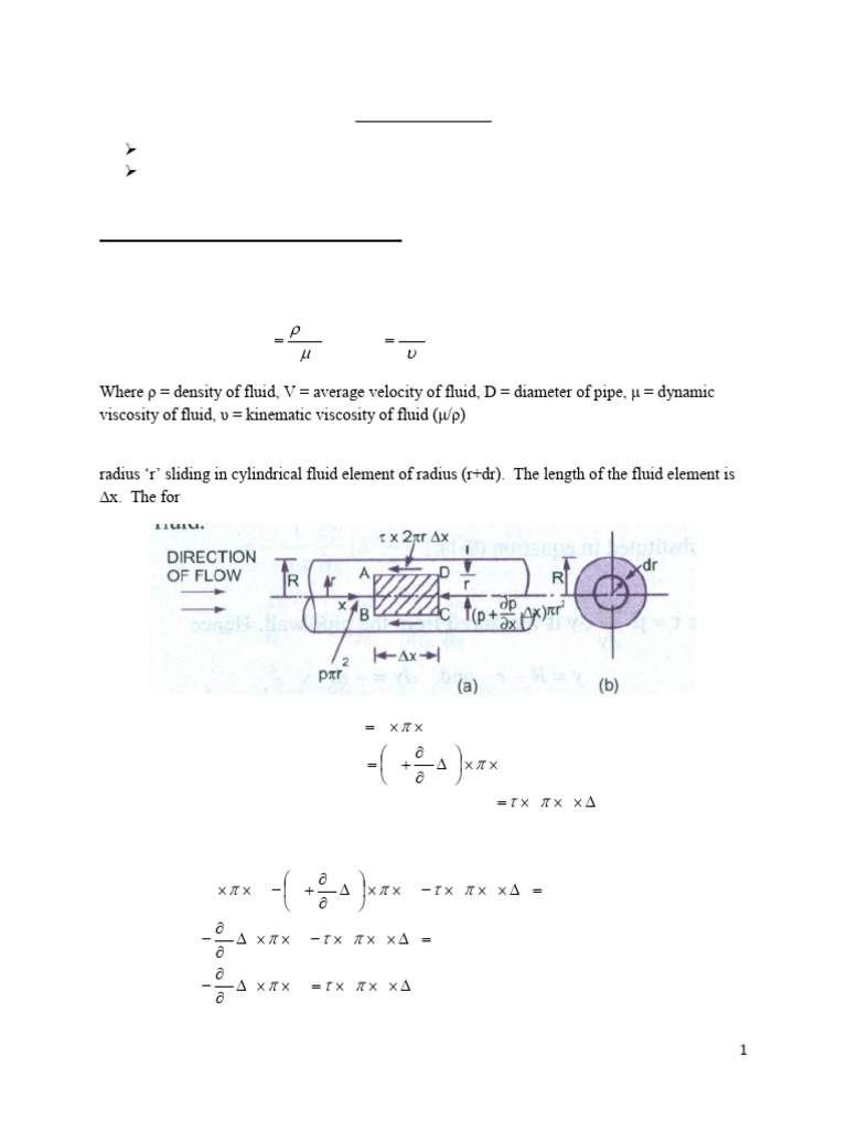Viscous Fluid Flow | PDF