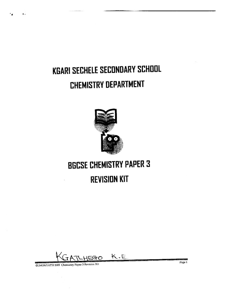 Chemistry Rev Kit 3 | PDF