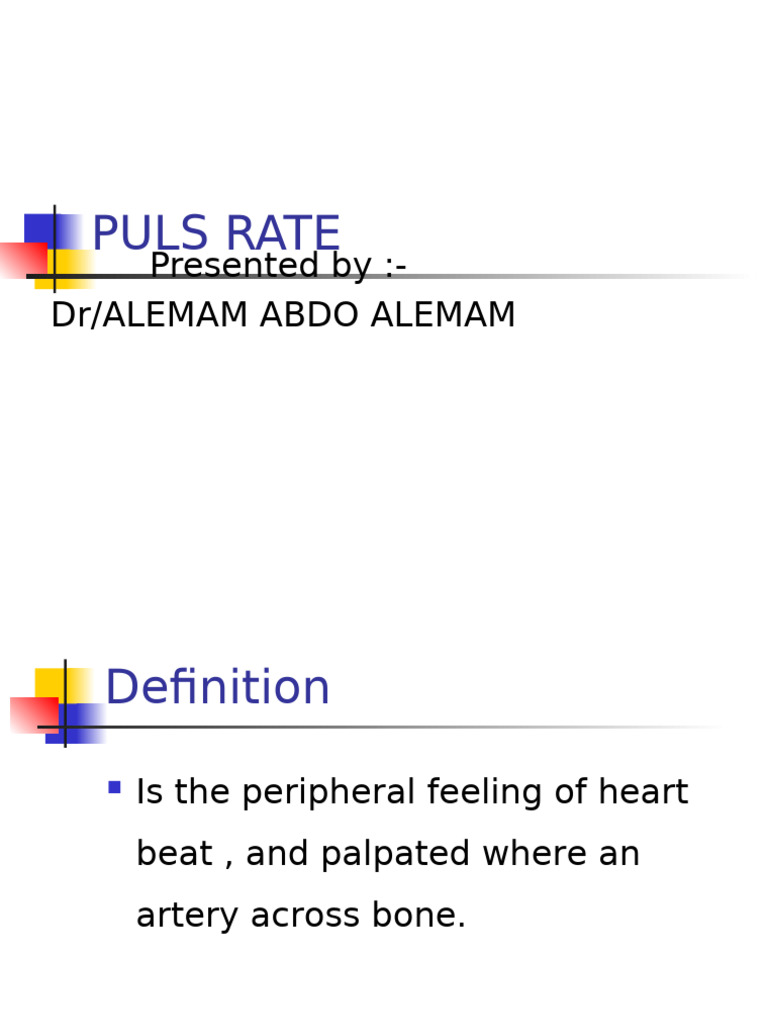 Puls Rate | PDF