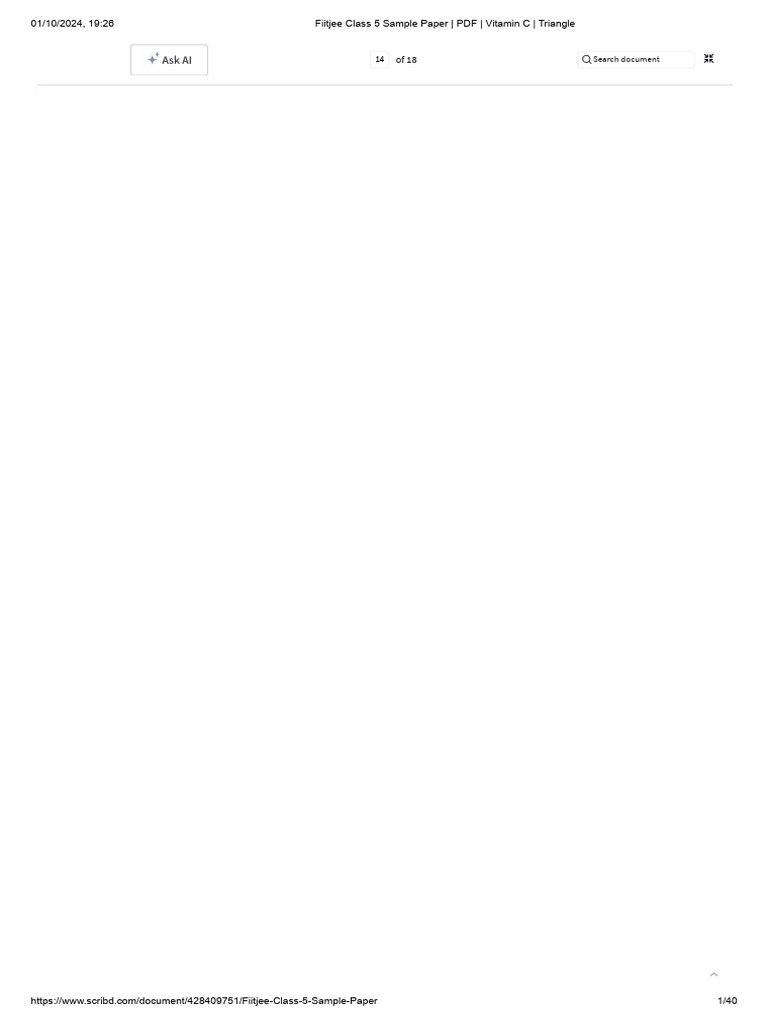 Fiitjee Class 5 Science | PDF