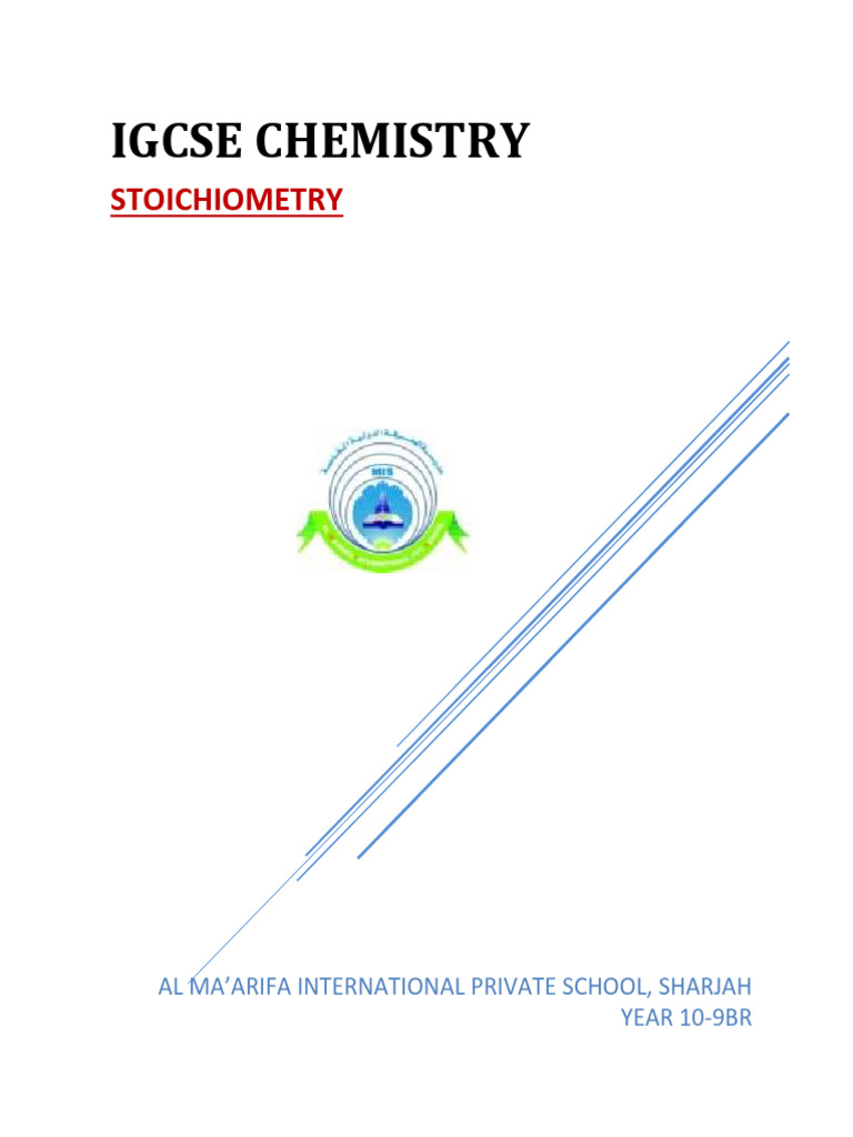 Stoichiometry Notes | PDF