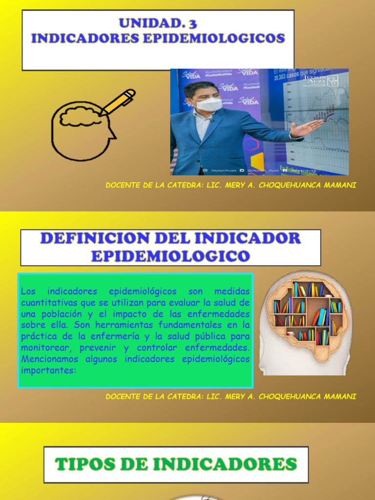 4.unid ..Indicad Epidem y de Salud | PDF