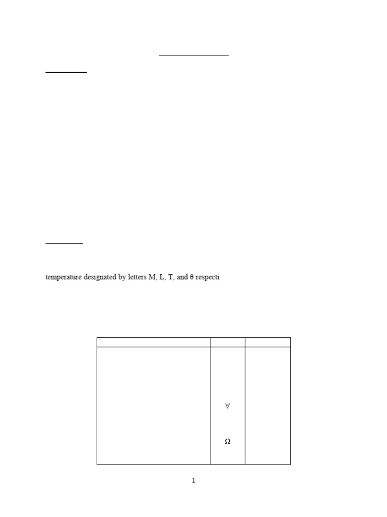 Dimensional Analysis | PDF
