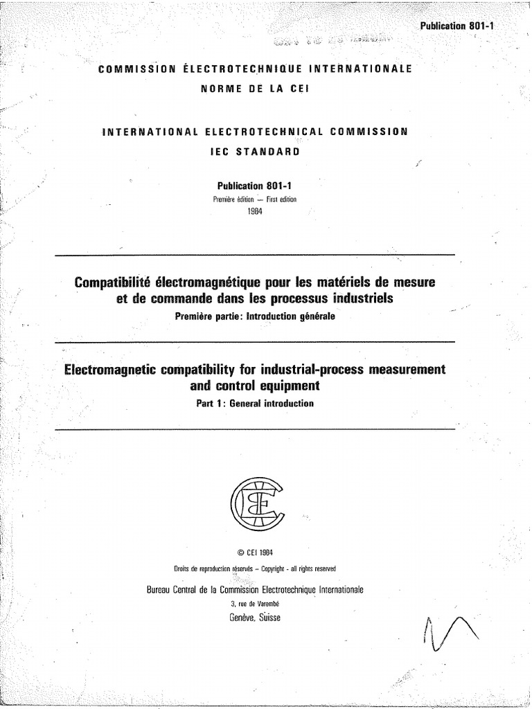 IEC-60801-1-1ED-1984-Electromegnatic Compatibility For Industrial ...