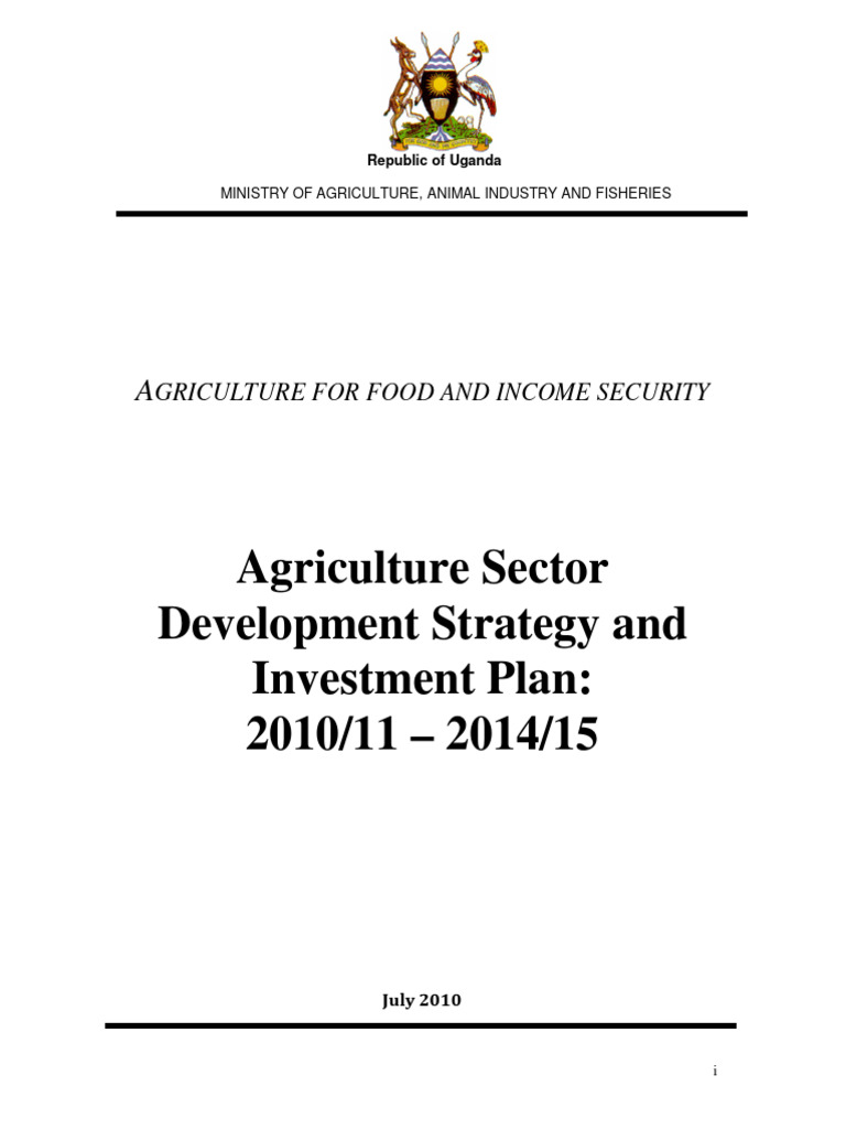 Uganda - Strategy and 6. Uganda - Investment Plan | PDF