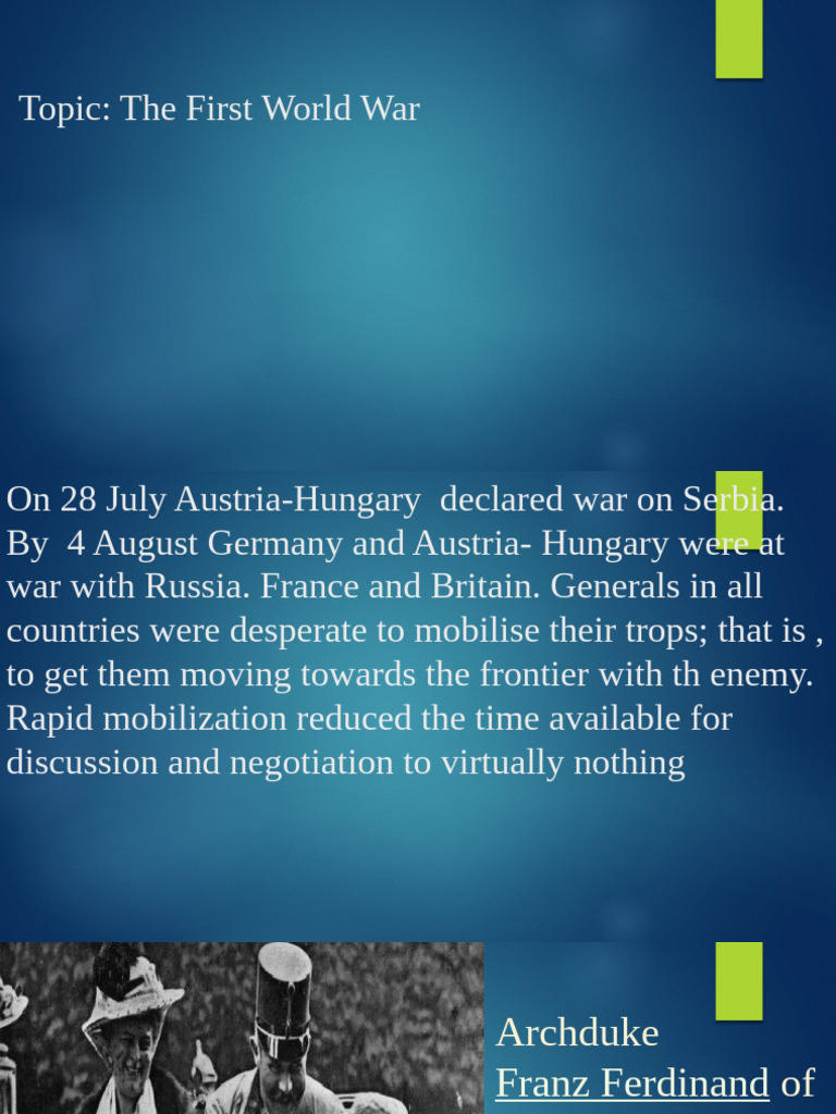 The First World War | PDF