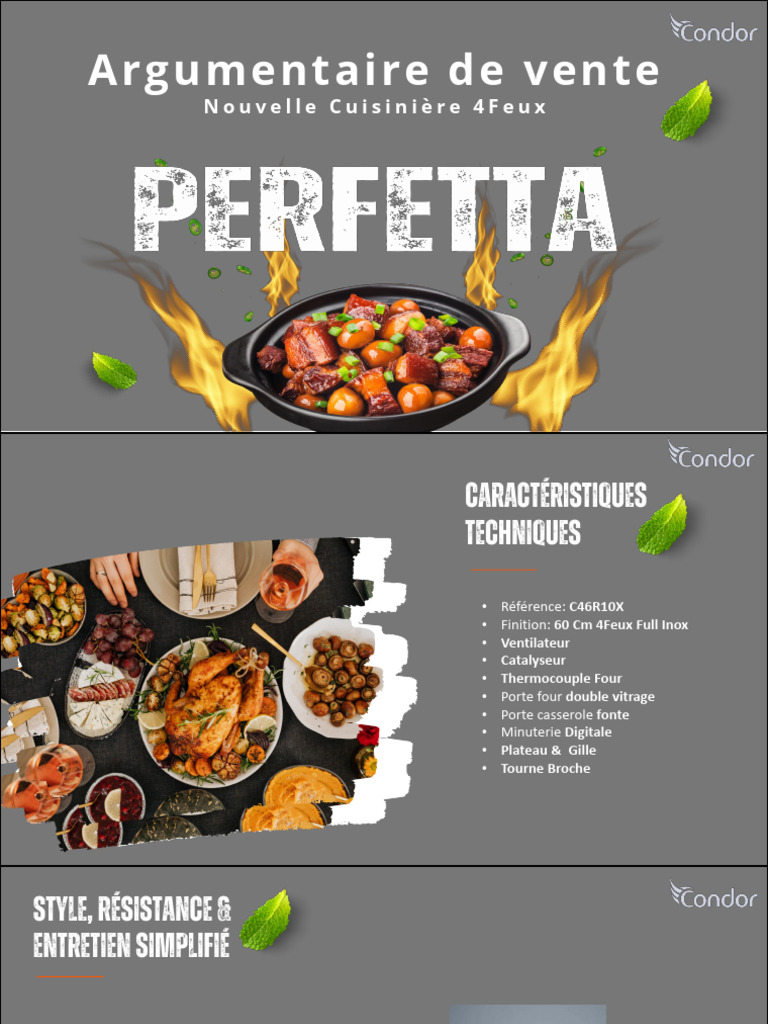 Argumentaire de Vente Perfetta 4F | PDF