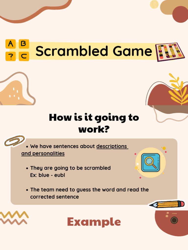 Scrambled Game | PDF