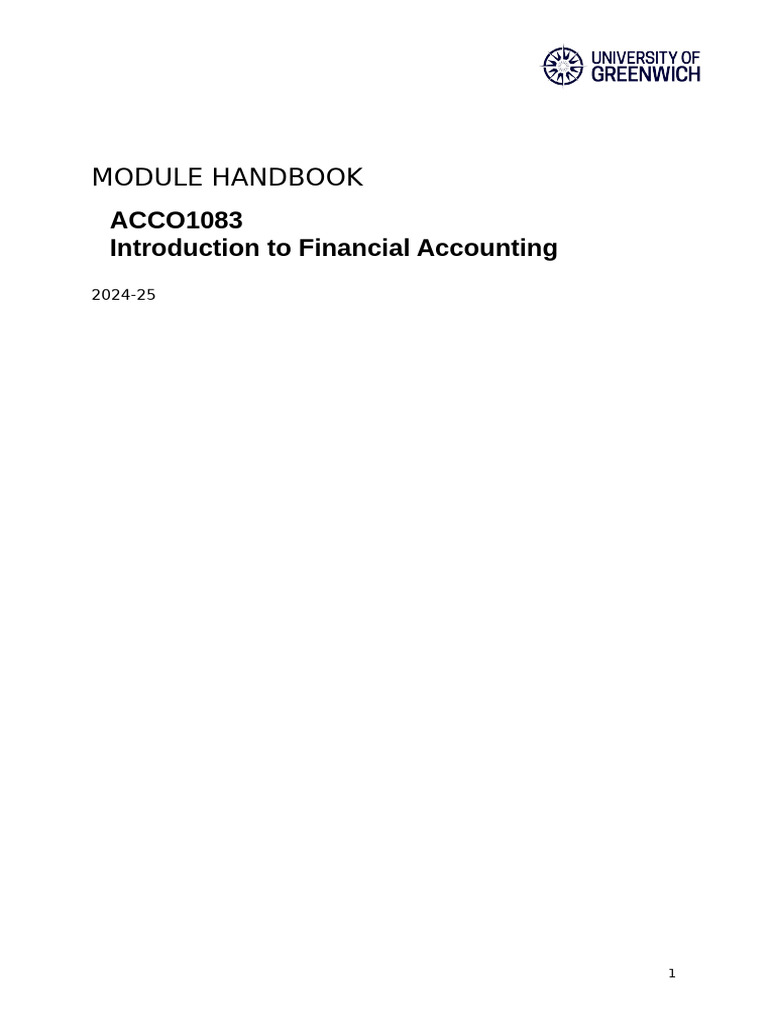 ACCO 1083 ITFA Module-Handbook-2024-2025 FINAL 2 | PDF