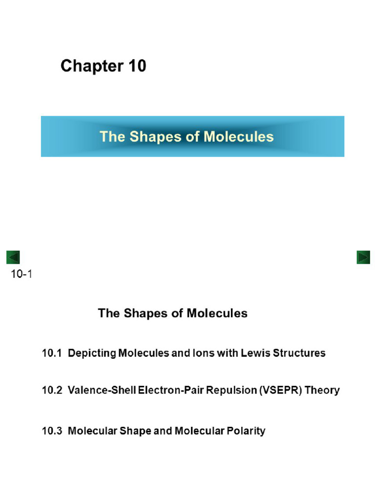 Lesson 4 Shapes of Molecules | PDF