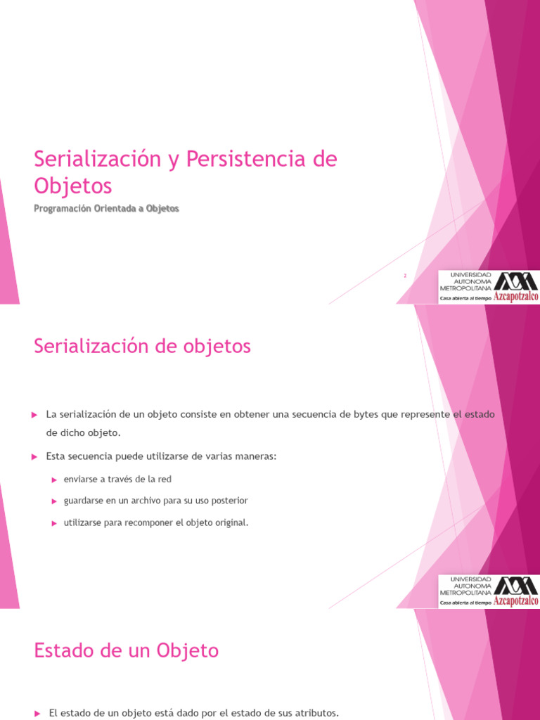 Serializacion de Datos | PDF | Objeto (informática) | máquina virtual de Java