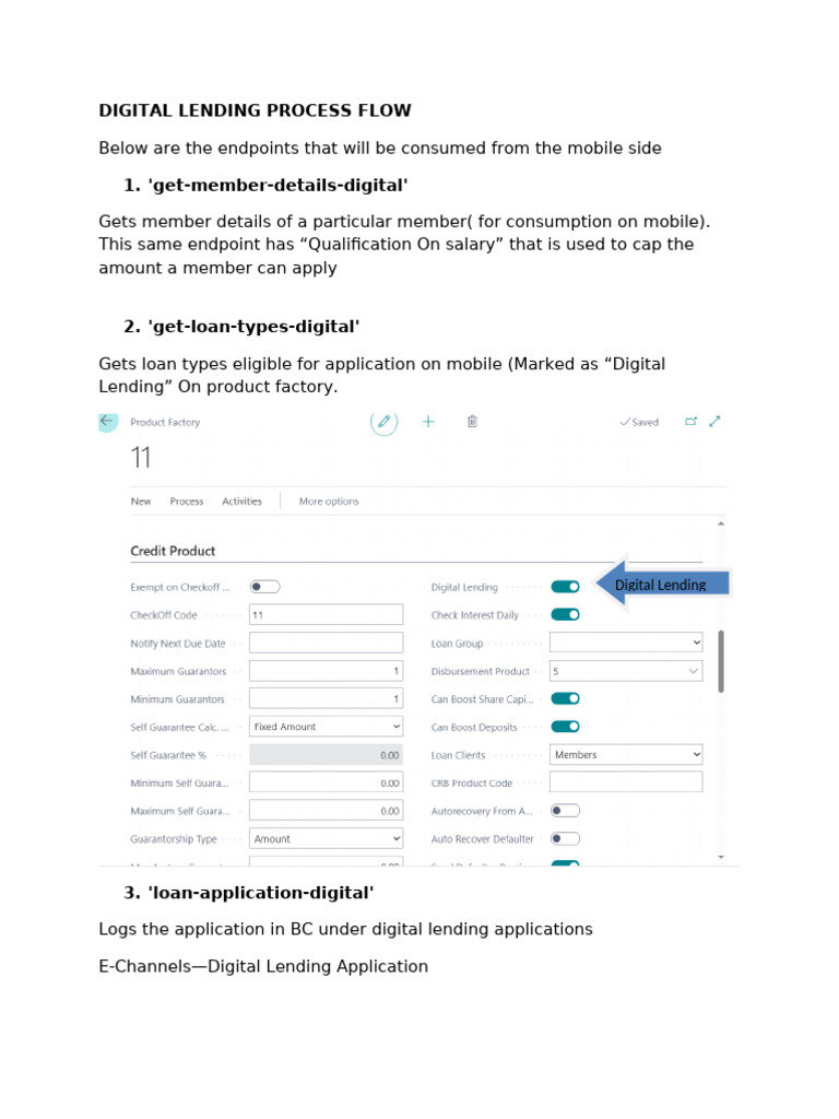 Digital Lending Process Flow | PDF