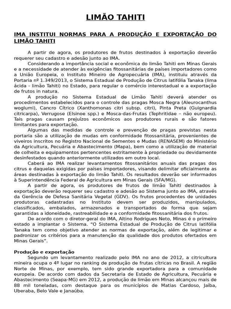 Limão Tahiti Pdf