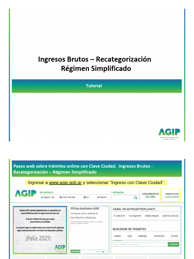 Recategorizacion AGIP | PDF
