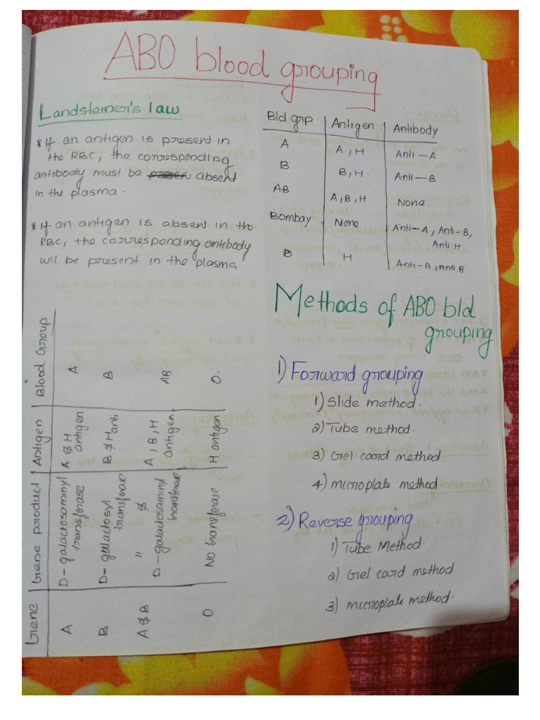 Abo Blood Grouping | PDF
