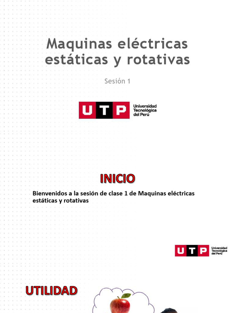 Maquinas Eléctricas Estáticas y Rotativas: Sesión 1 | PDF