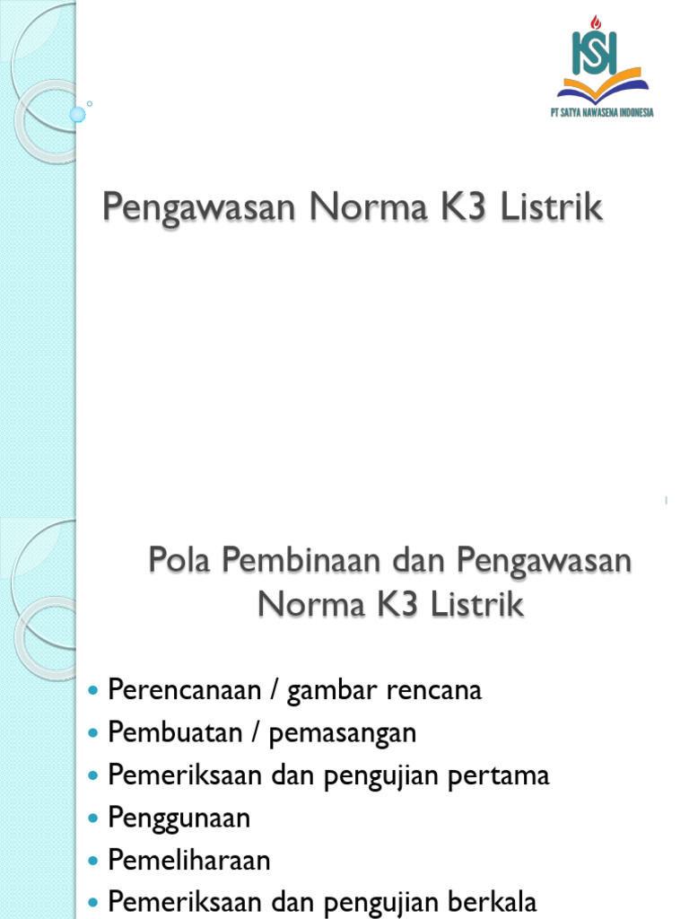 Materi Dasar K3 Listrik | PDF