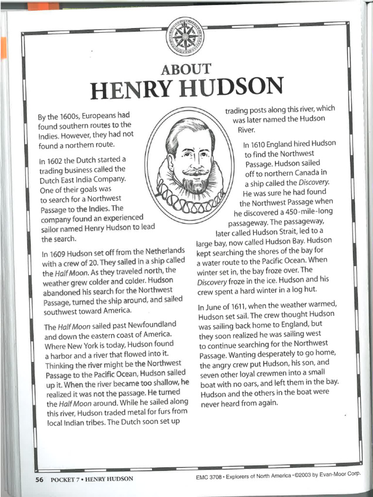Henry Hudson Bio | PDF