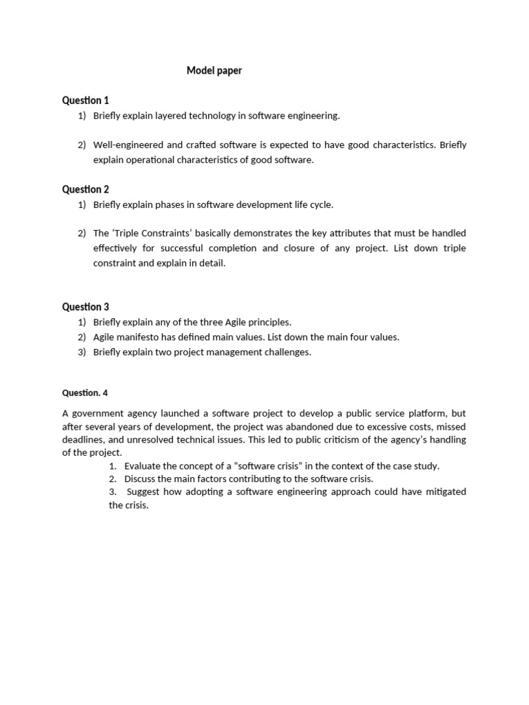 Model Paper - ISE - 1 | PDF