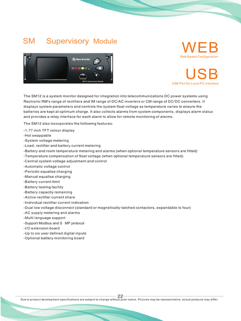 SM12 Supervisory Module | PDF