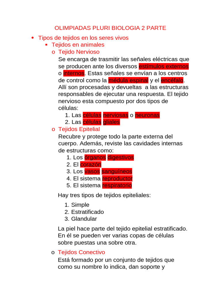 Olimpiadas Biologia Pluri | PDF