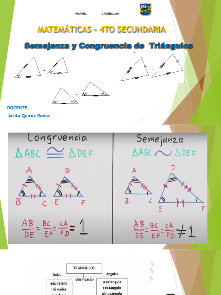Congruencia de Triángulos | PDF
