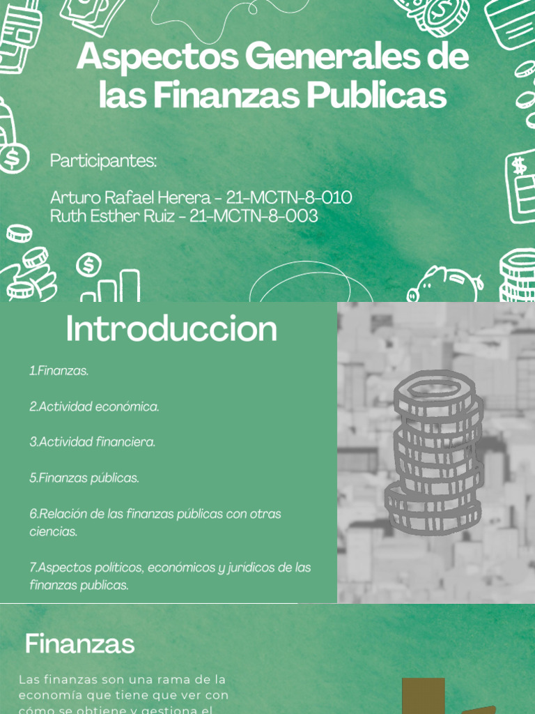 Grupo 1 - Finanzas Publicas Aspectos Generales | PDF
