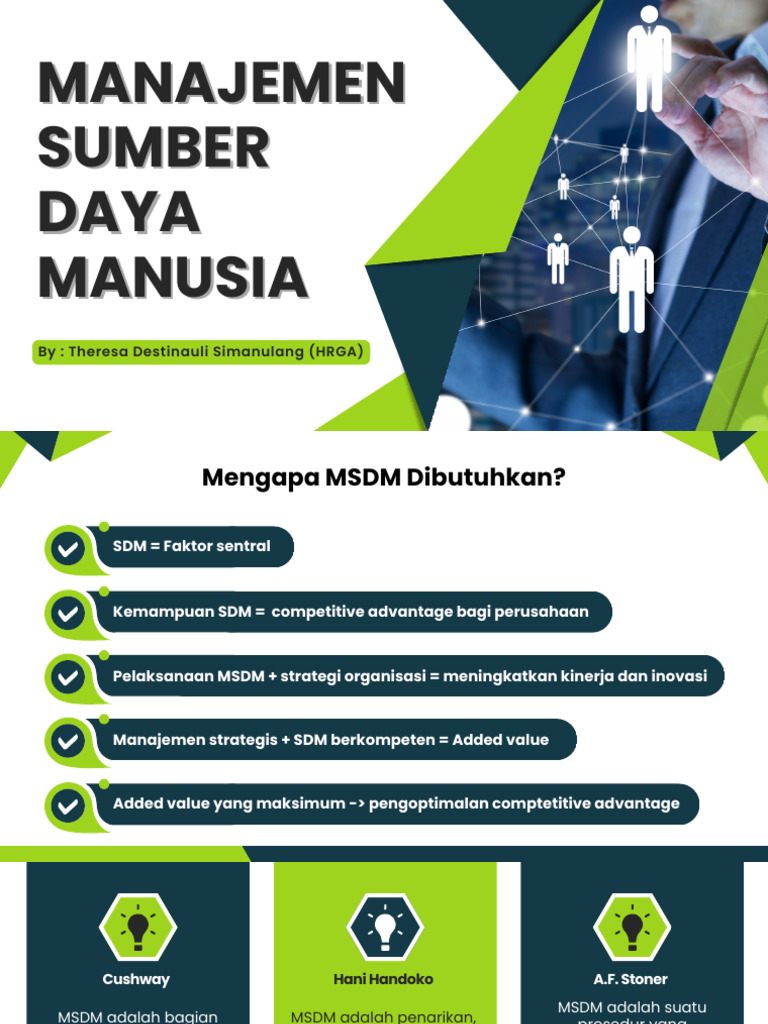 Manajemen SDM - Theresa Destinauli Simanulang | PDF