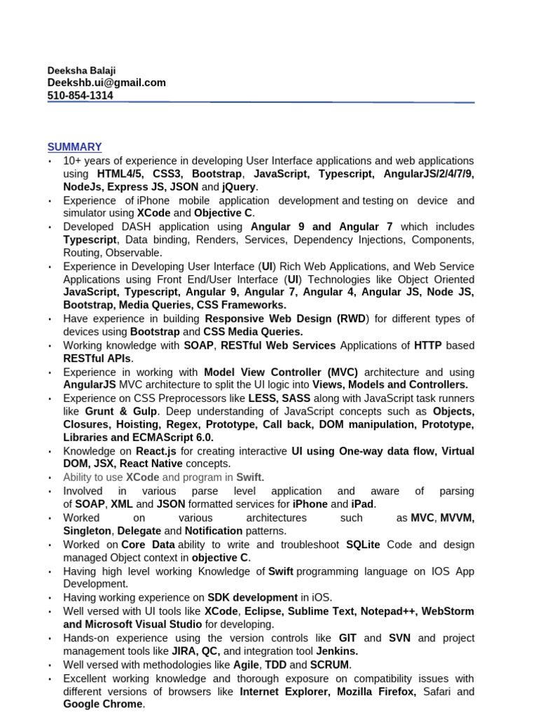 Deeksha Balaji UI | PDF