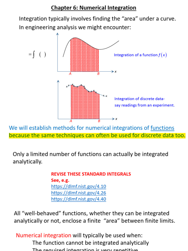 06 Numerical Integration I | PDF