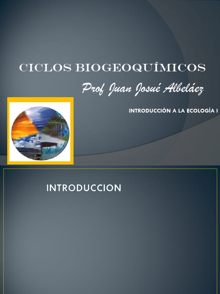 Ciclos Biogeoquimico | PDF