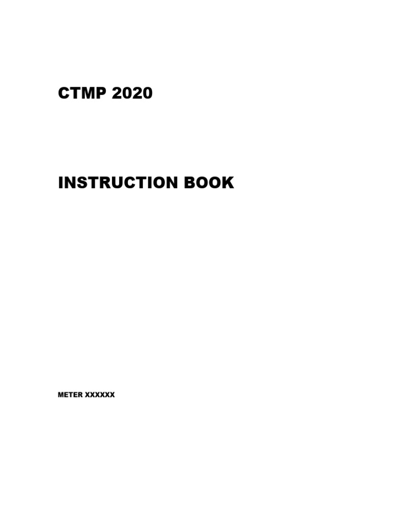 CTMP 2020 Inst | PDF