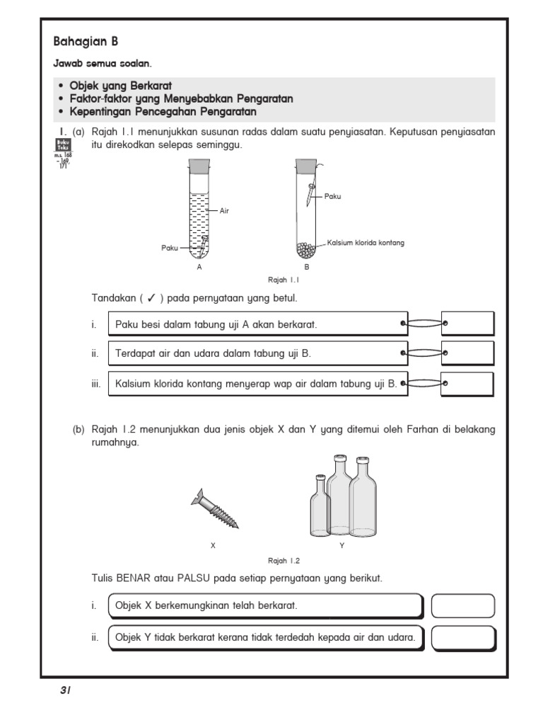 Ujian Topikal Sains Tahun 5 PENGARATAN ms3 | PDF