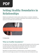 Boundaries Workbook | PDF