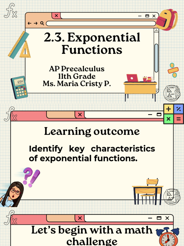 Exponential Functions | PDF