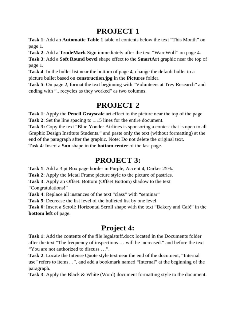 Task Project 1 | PDF