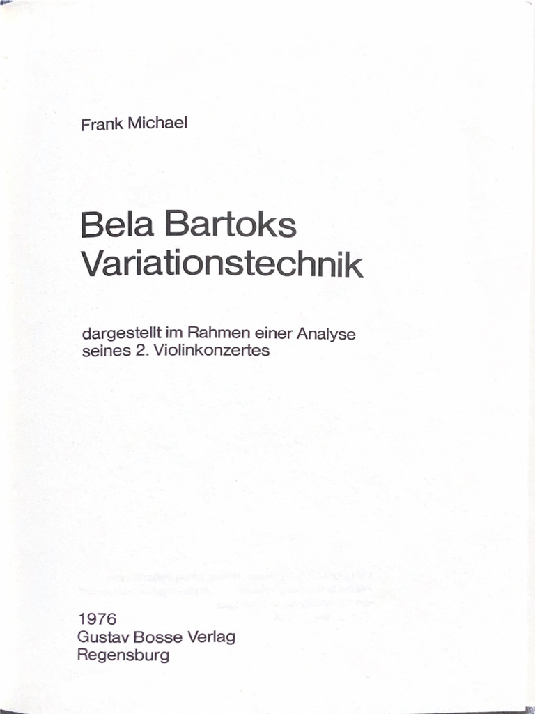 Bartok 1 | PDF