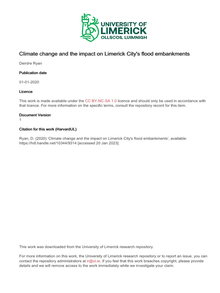 Ryan 2020 Climate | PDF