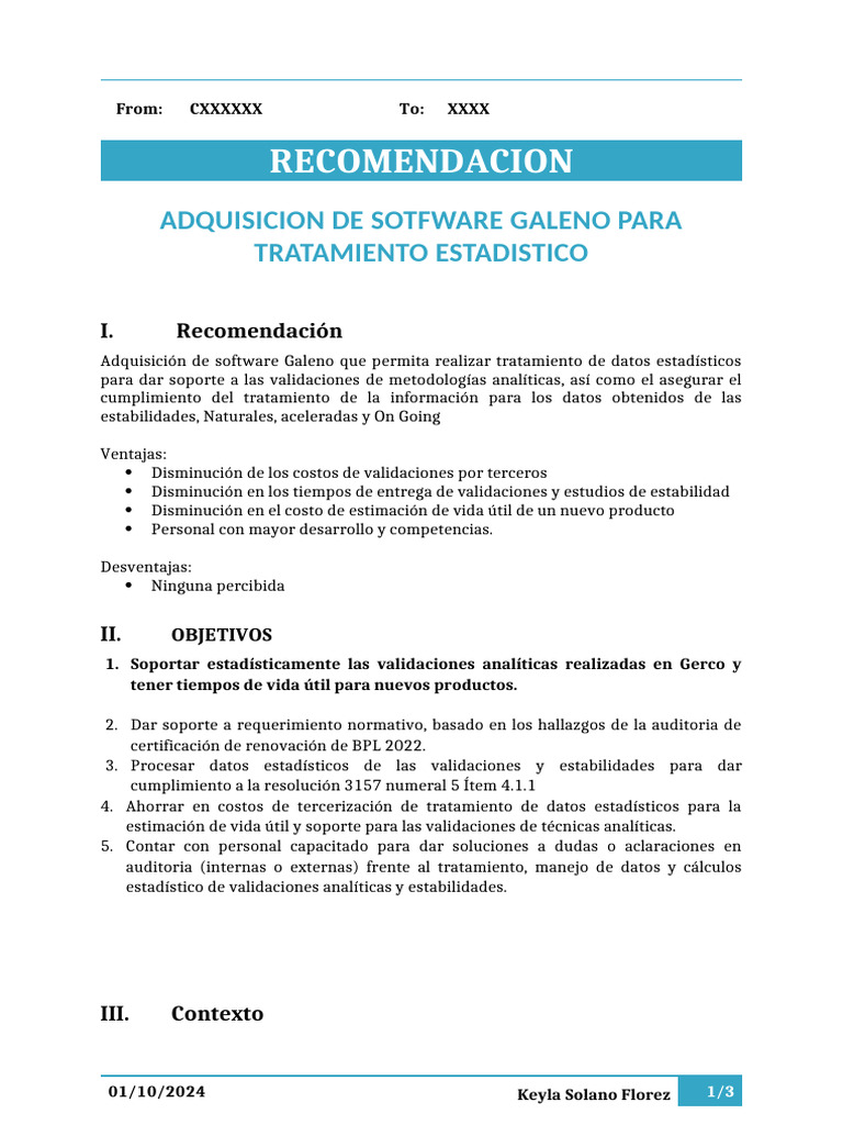 Reco Galeno | PDF