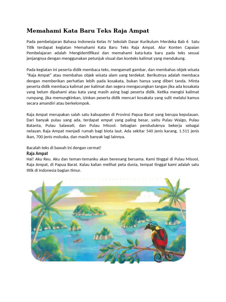 Materi Raja Ampat | PDF