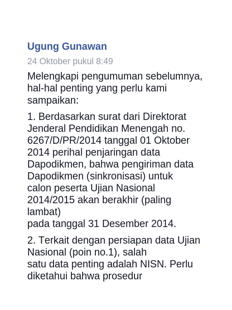 Contoh Narasi Ugung Gunawan | PDF