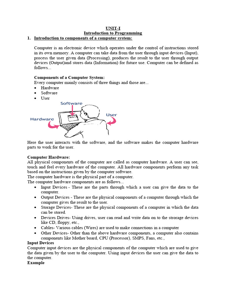 PPS Unit 1&2 | PDF | Data Type | Computers