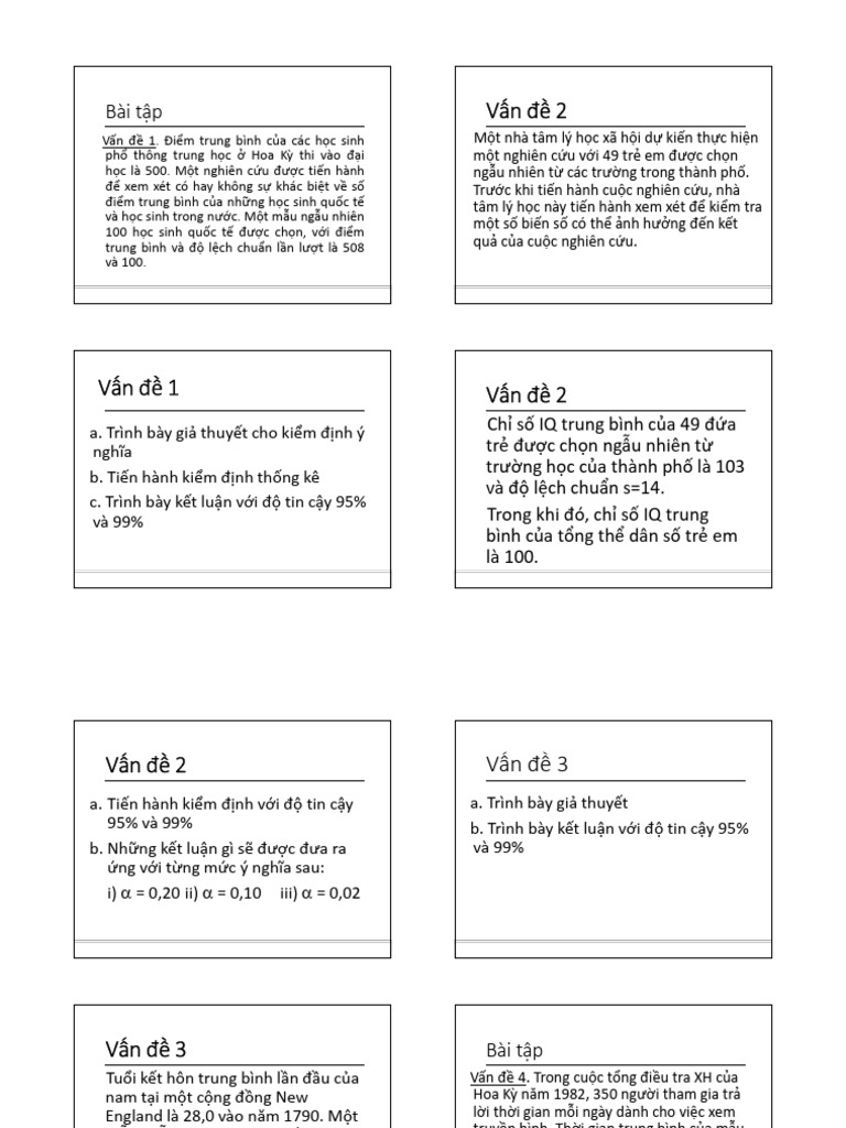 BT TK Suy Dien - Kiem Dinh Trung Binh | PDF