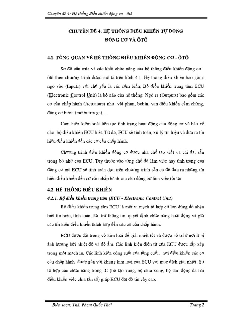 TK - He Thong Dieu Khien Dong Co | PDF