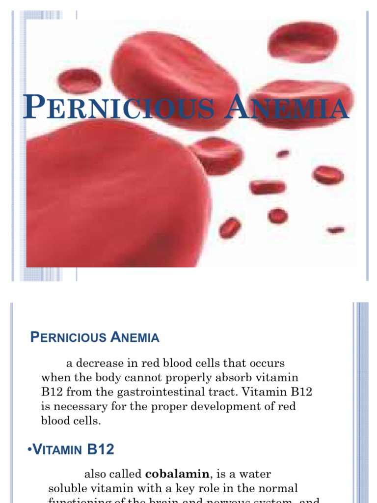 Pernicious Anemia