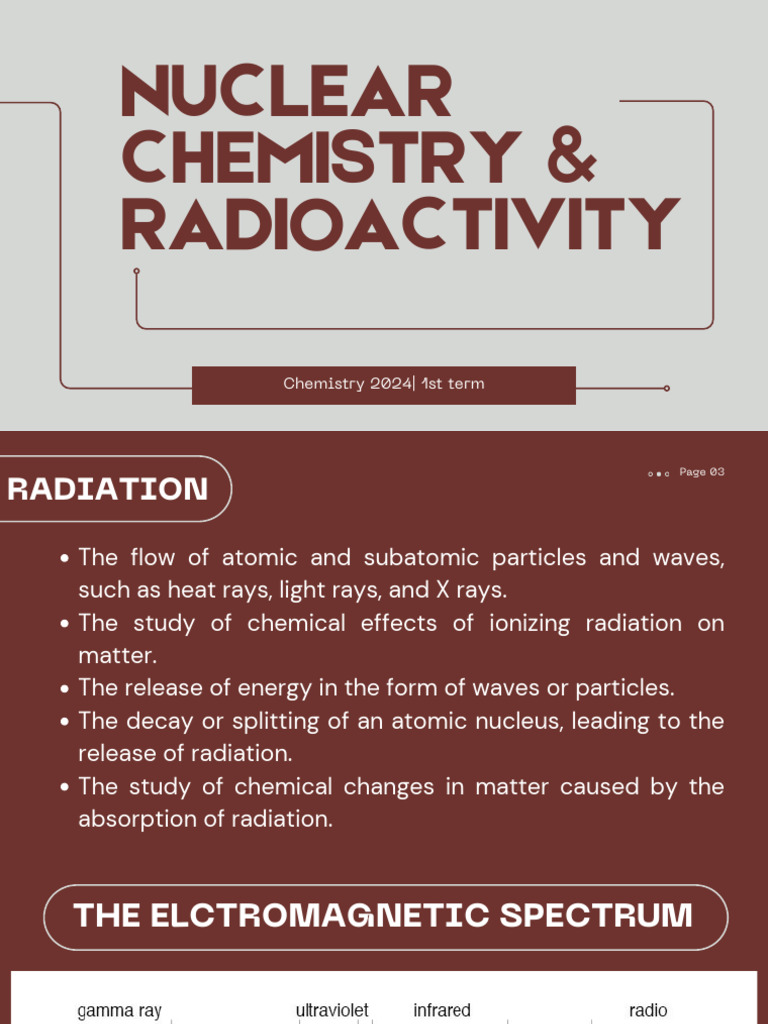 Group3 NuclearChemistryandRadioactivity | PDF