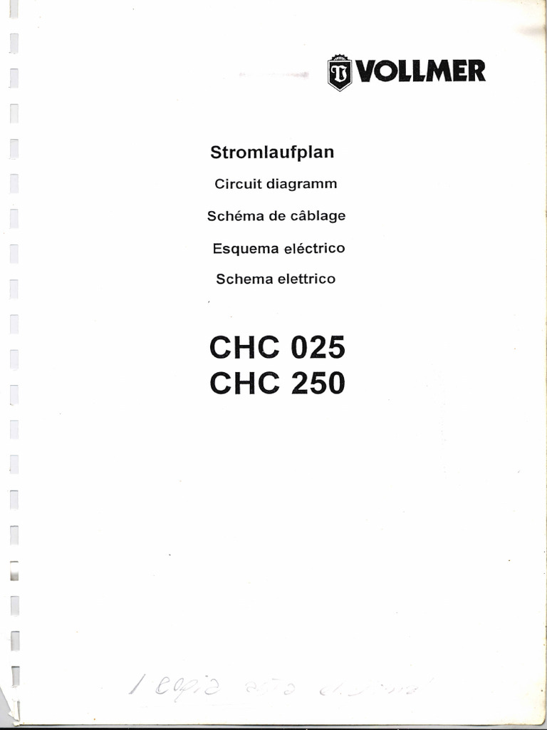 Vollmer - CHC 025 - 250 - Esquema Electrico | PDF